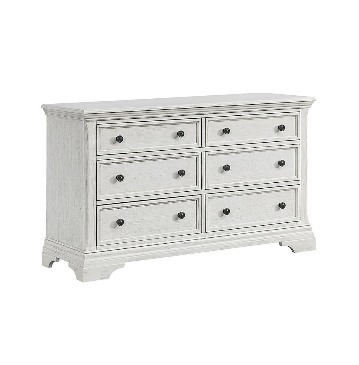 Click here for Olivia 6-Drawer Dresser  Brushed White prices