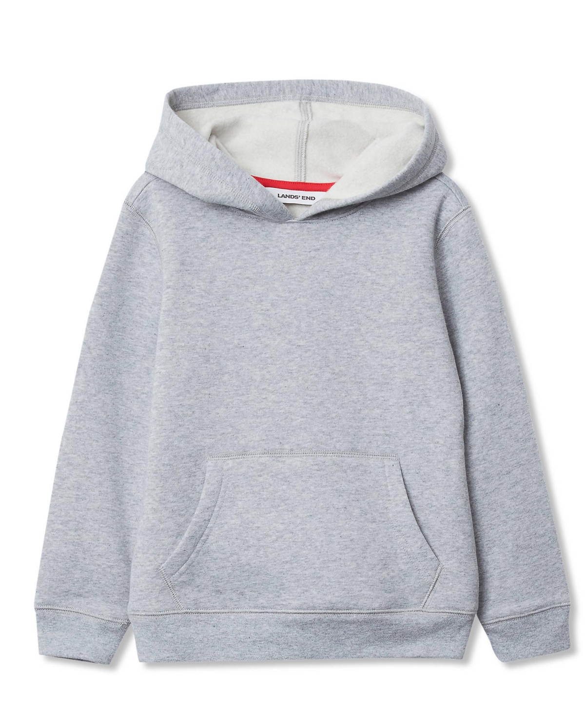 Click here for Lands End Girls Fleece Hooded Sweatshirt - Gray he... prices