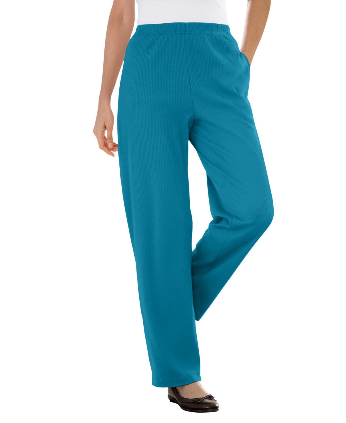 Click here for Woman Within Plus Size Tall 7-Day Knit Ribbed Stra... prices