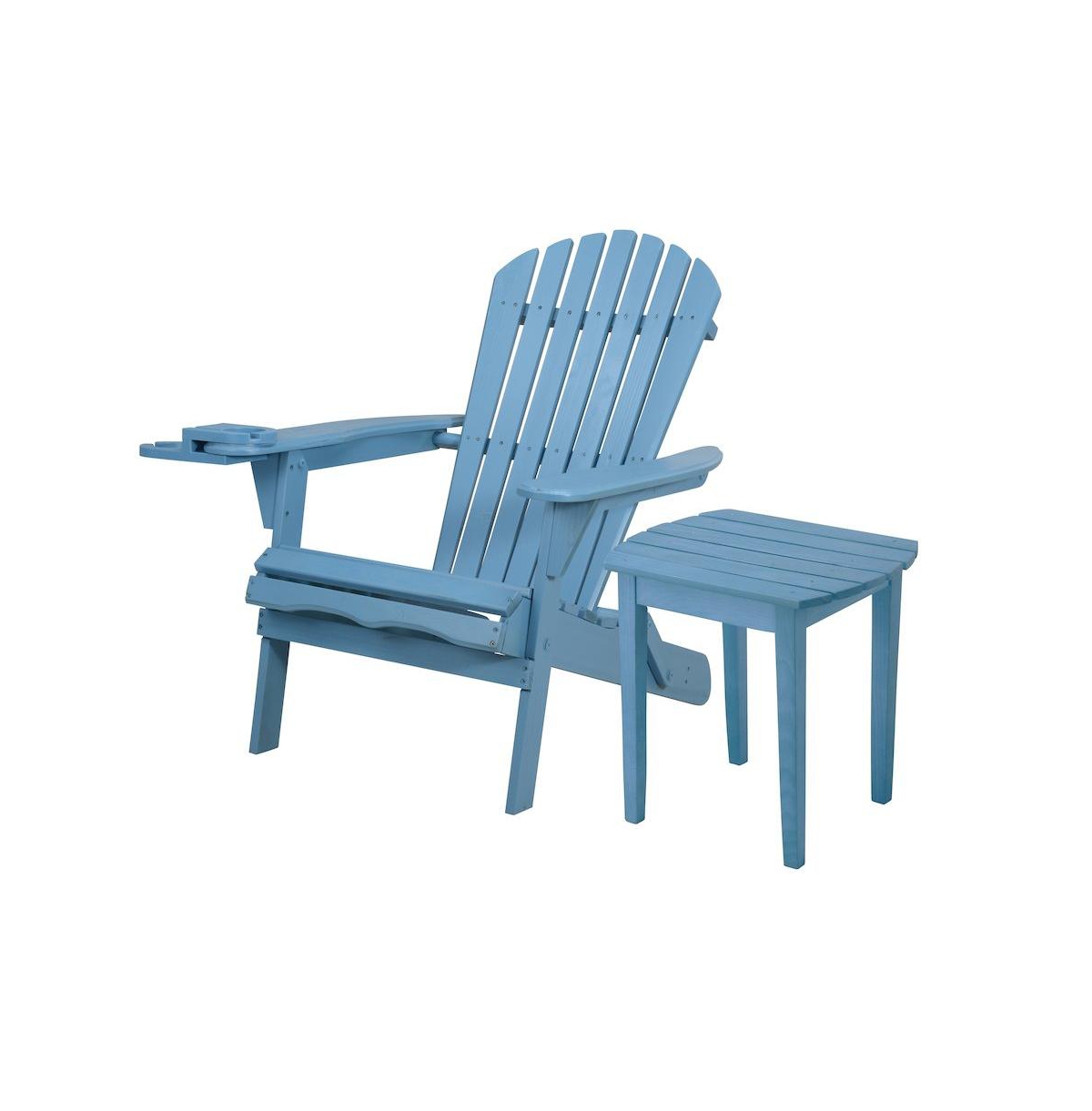 Click here for Jiallo Foldable Adirondack Chair With Cup Holder W... prices