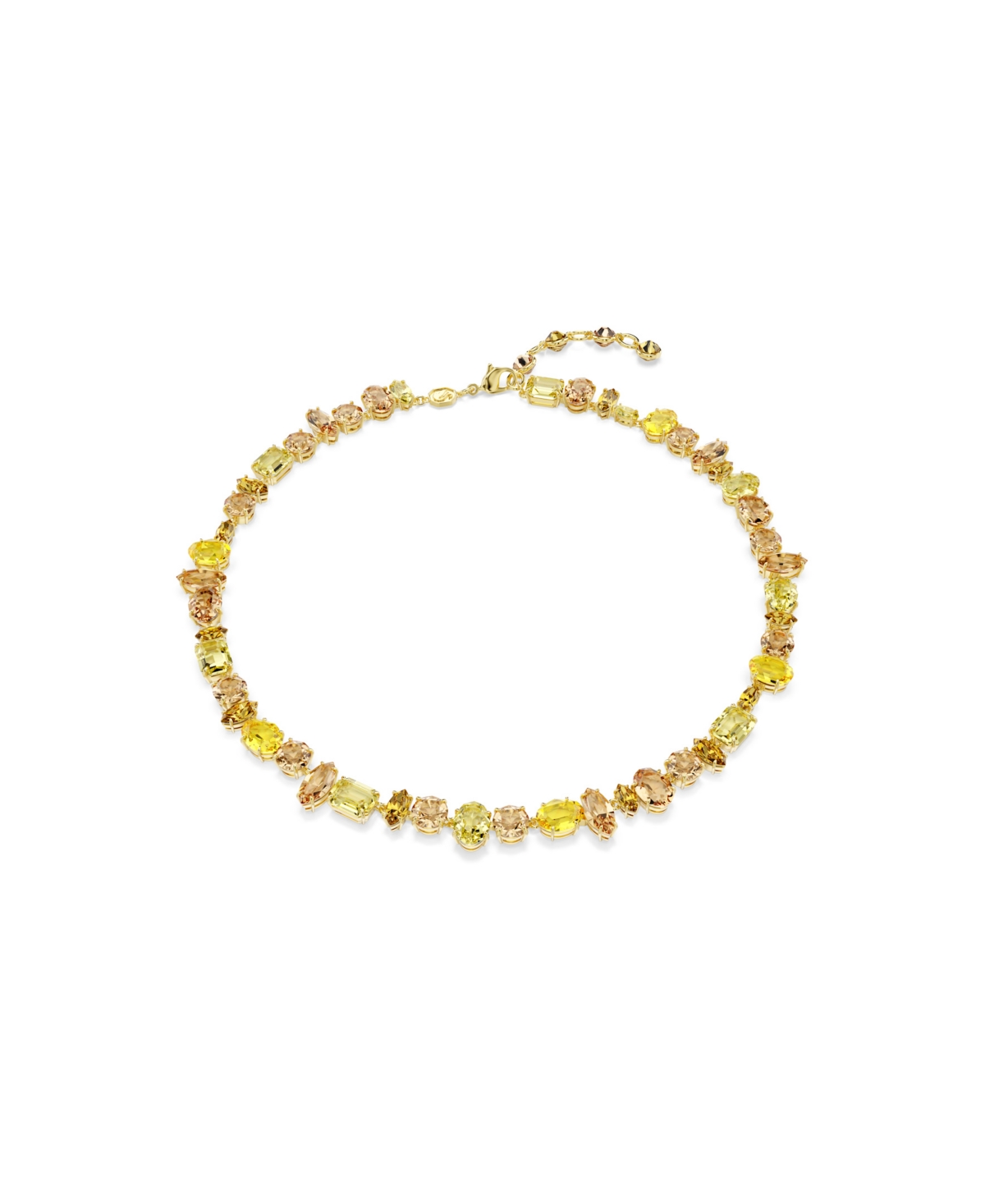 Click here for Swarovski Gema Gold-Tone Plated Tennis Necklace -... prices