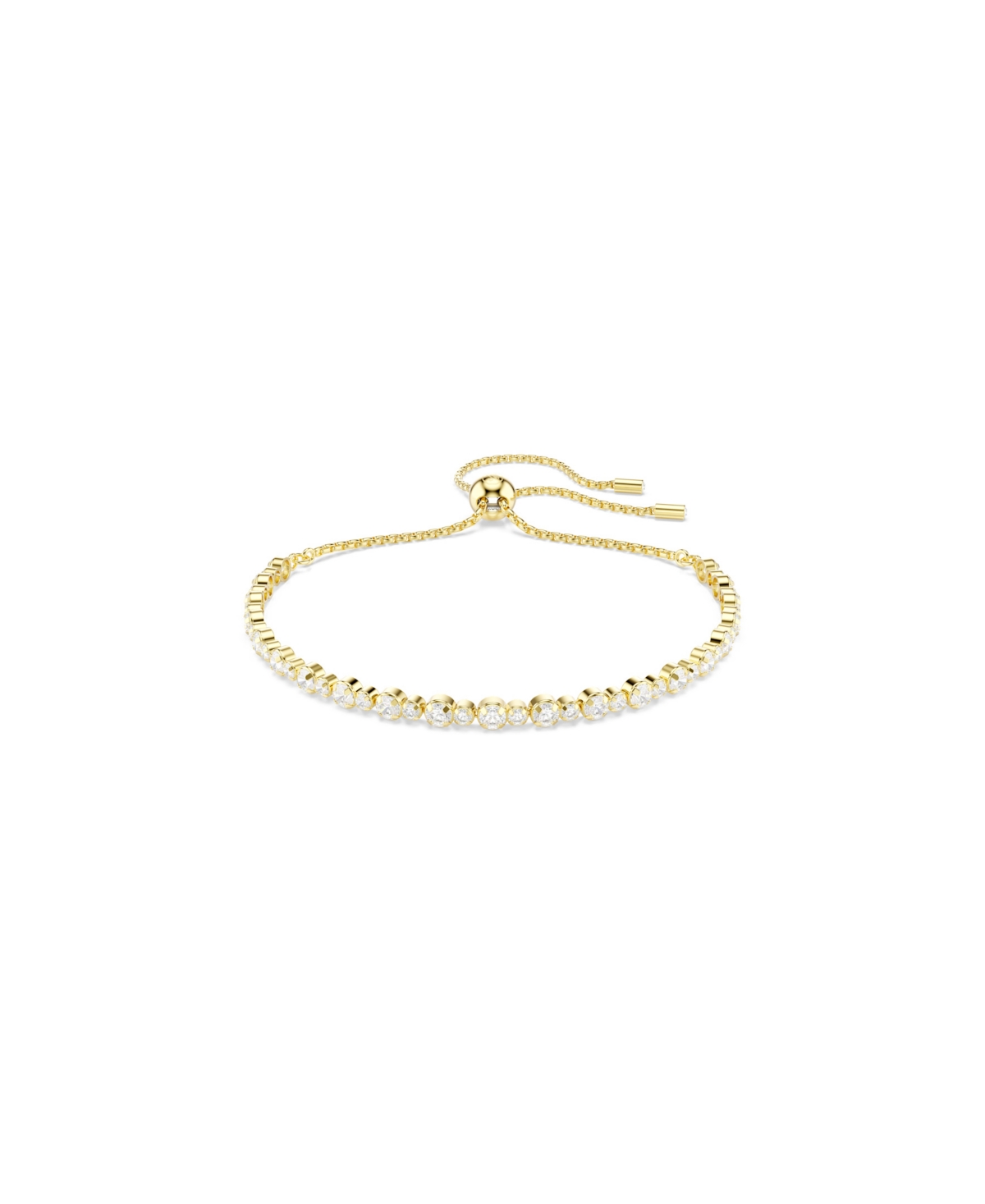 Click here for Swaroski Matrix Gold-Tone Plated Tennis Bracelet -... prices
