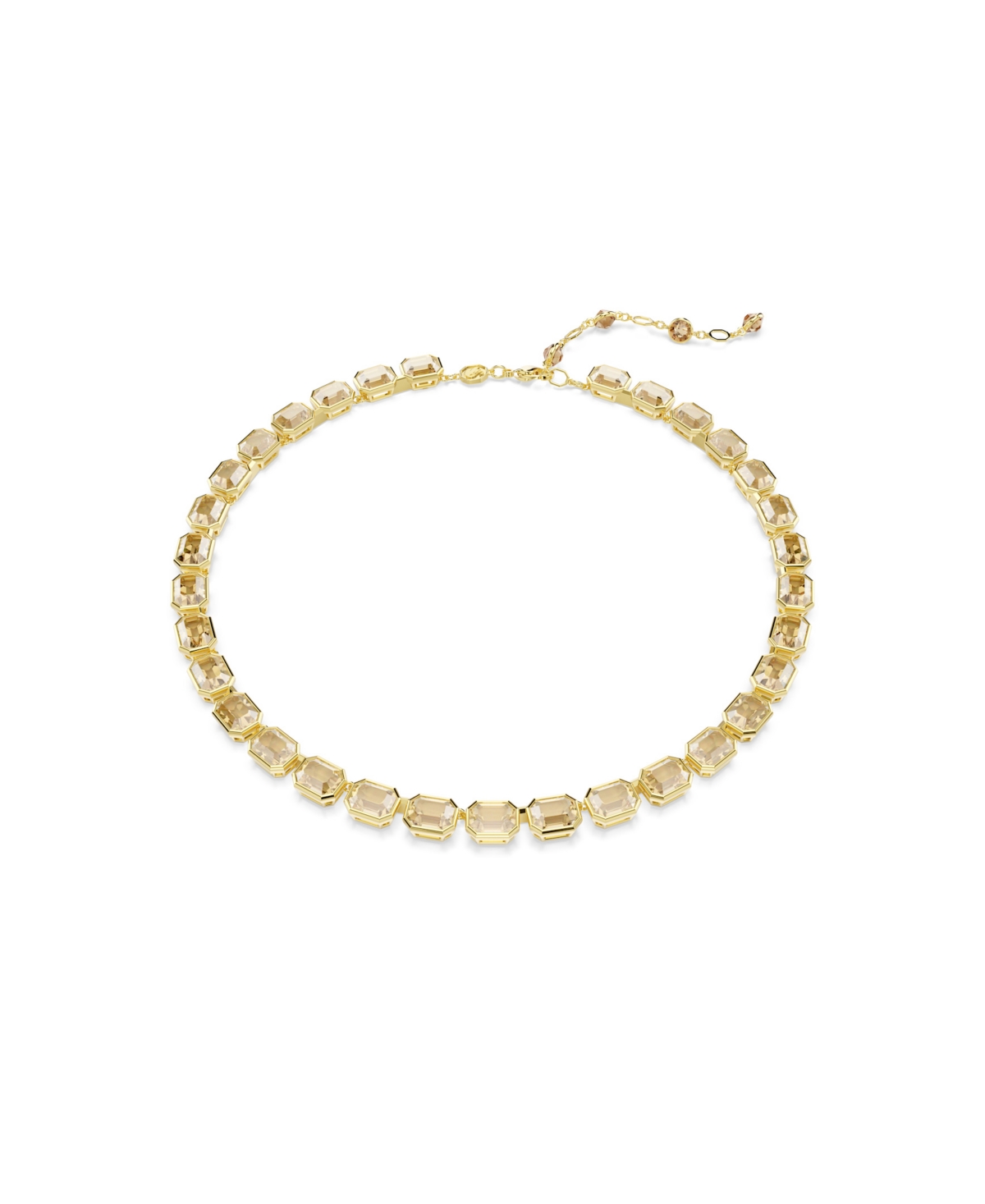 Click here for Swarovski Millenia Gold-Tone Plated Tennis Necklac... prices