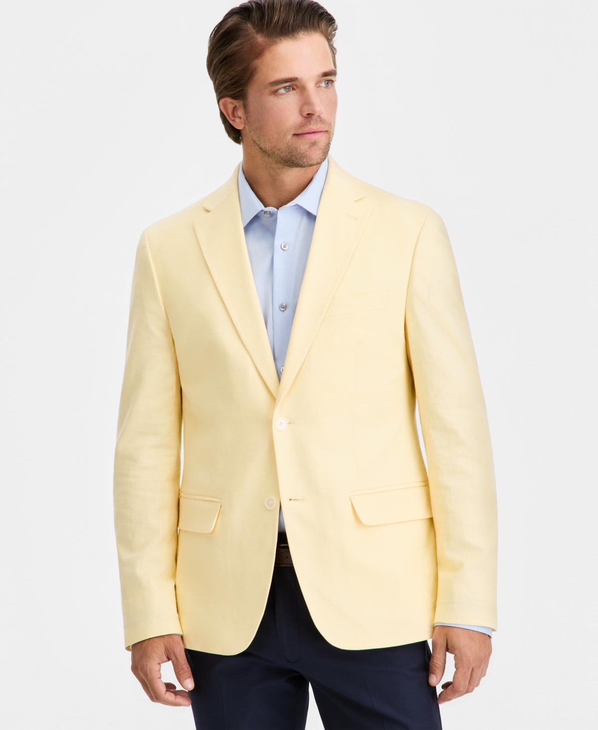 Click here for Tommy Hilfiger Mens Modern-Fit Linen Blend Blazer... prices