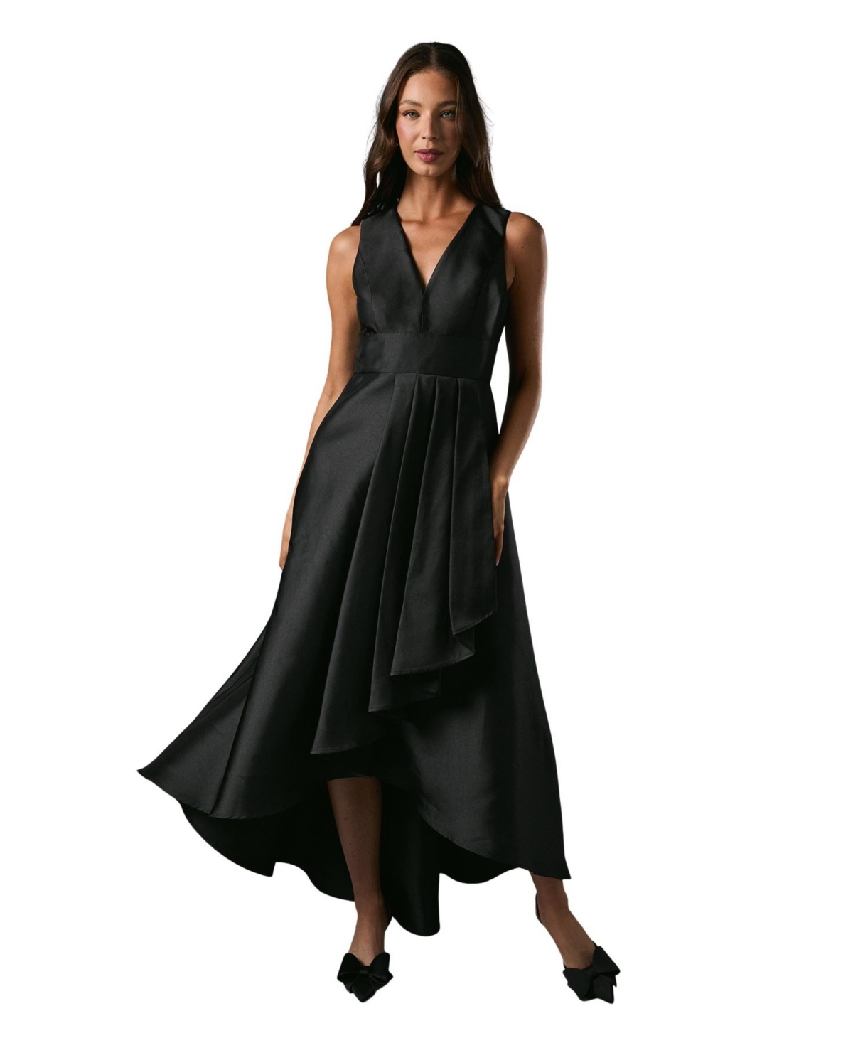 Click here for Coast Womens Sleeveless Plunge Waterfall Maxi Dres... prices