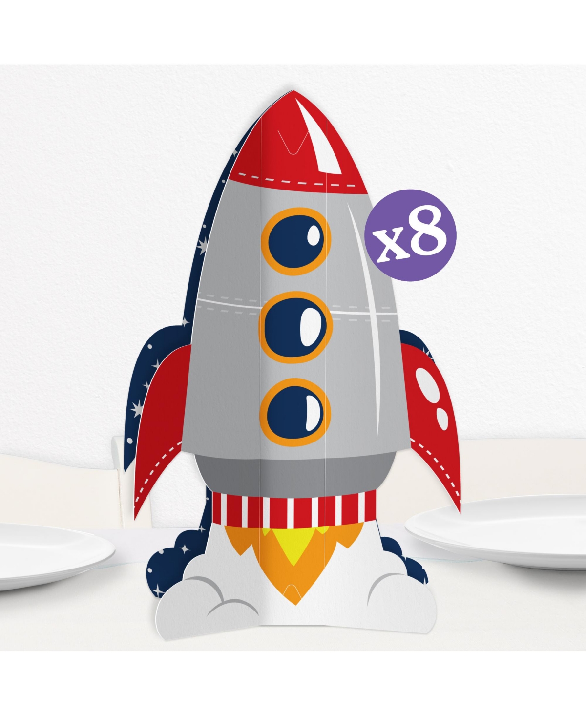 Click here for Big Dot of Happiness Freestanding 3D Blast Off to... prices