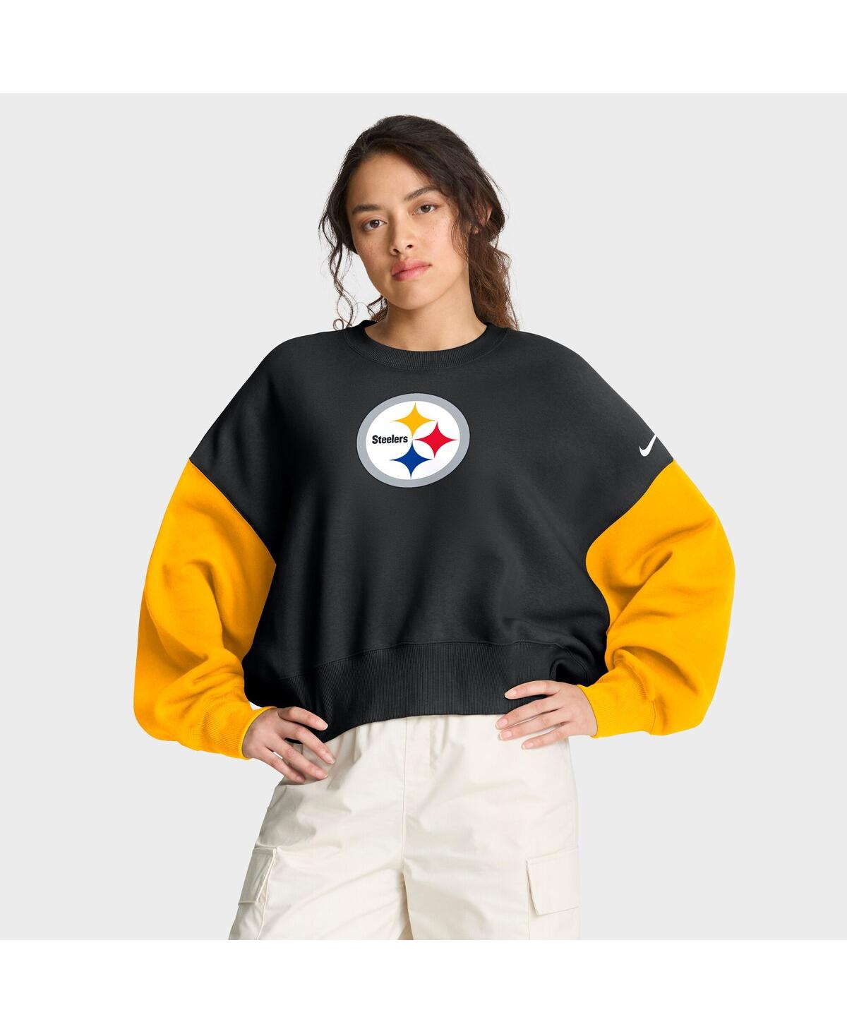 Click here for Nike Womens Black Pittsburgh Steelers Oversized Co... prices