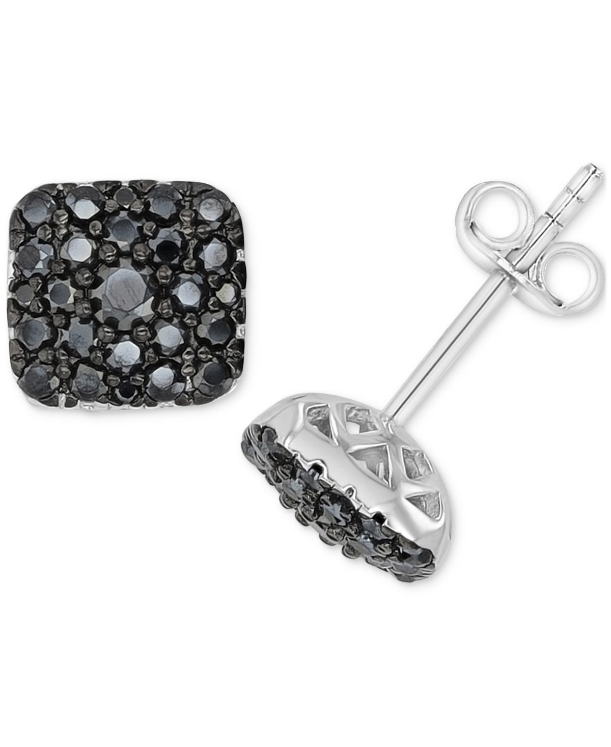 Click here for Macys Black Spinel Stud Earrings (1.02 ct.t.w.) in... prices