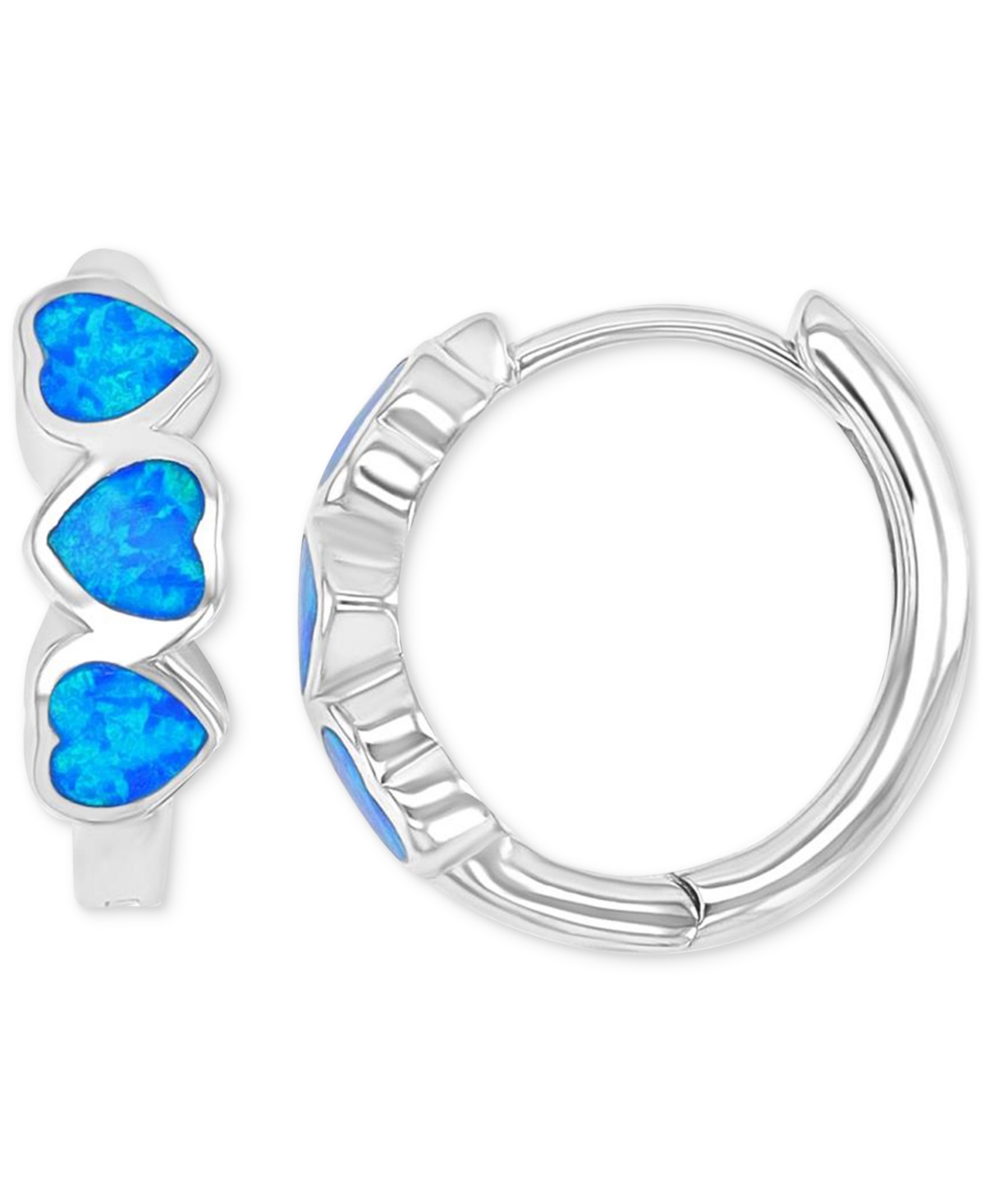Click here for Macys Heart Shape Opal Earrings (0.32 ct.t.w.) in... prices