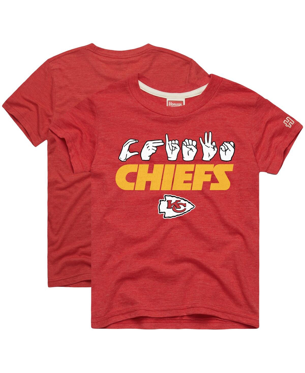 Click here for Homage Big Boys and Girls Red Kansas City Chiefs L... prices