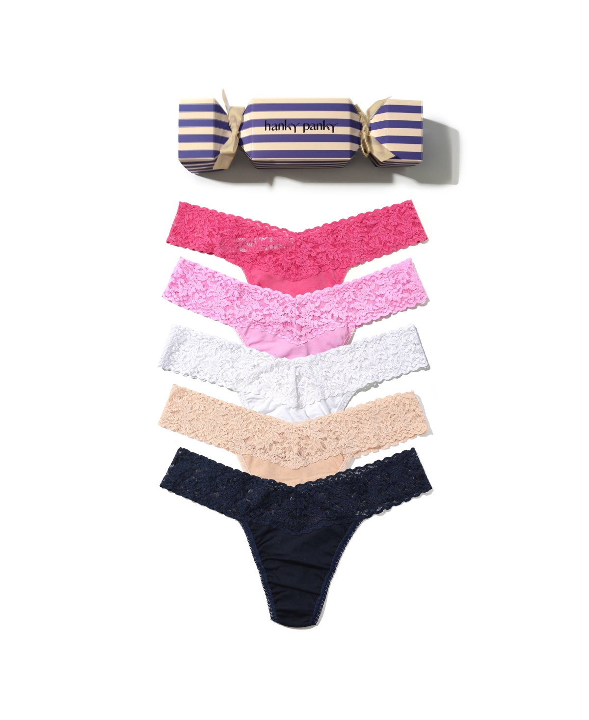 Click here for Hanky Panky Womens Low Rise 5 Pack Thong Underwear... prices