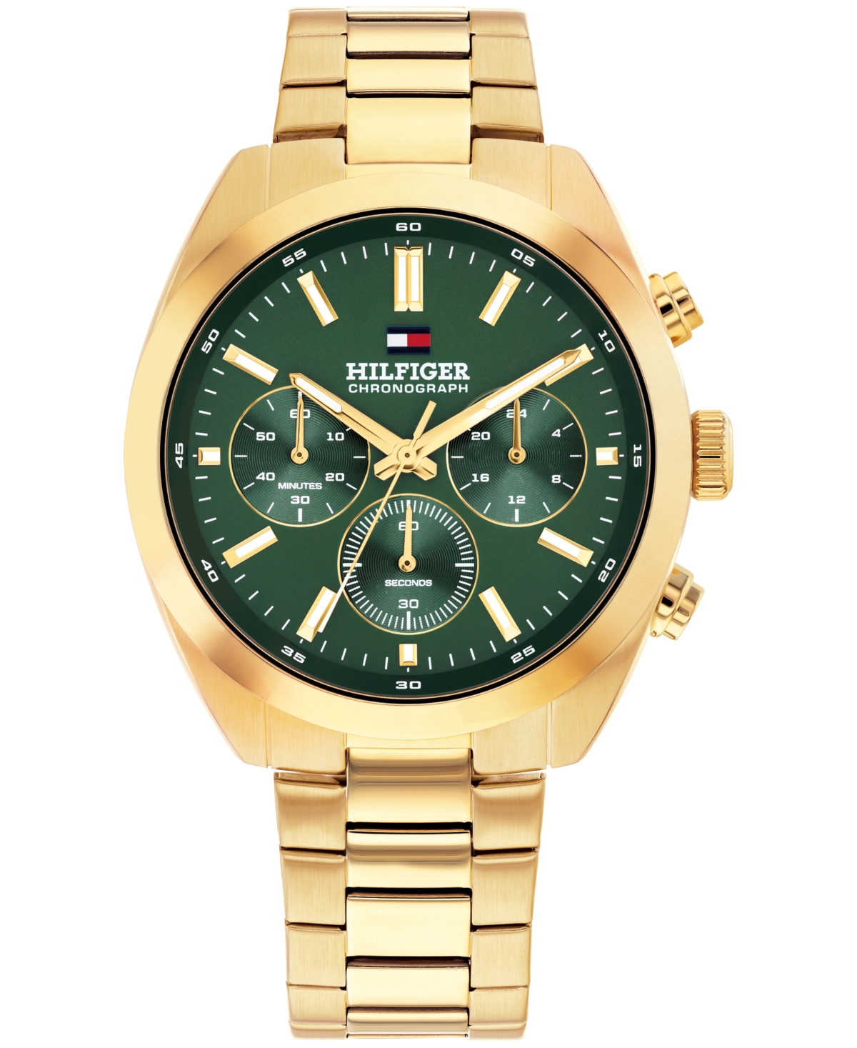 Click here for Tommy Hilfiger Mens Chronograph Gold Tone Stainles... prices