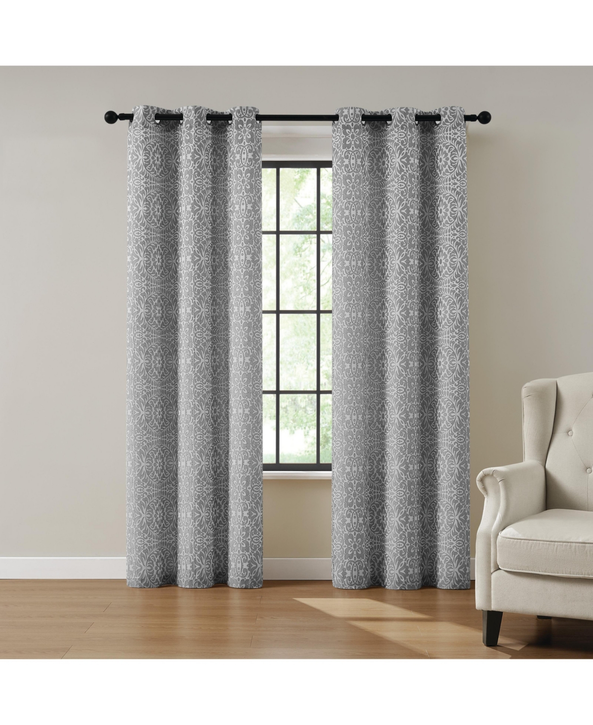Click here for 5th Avenue Lux Thalia Textured 2 Piece Window Curt... prices