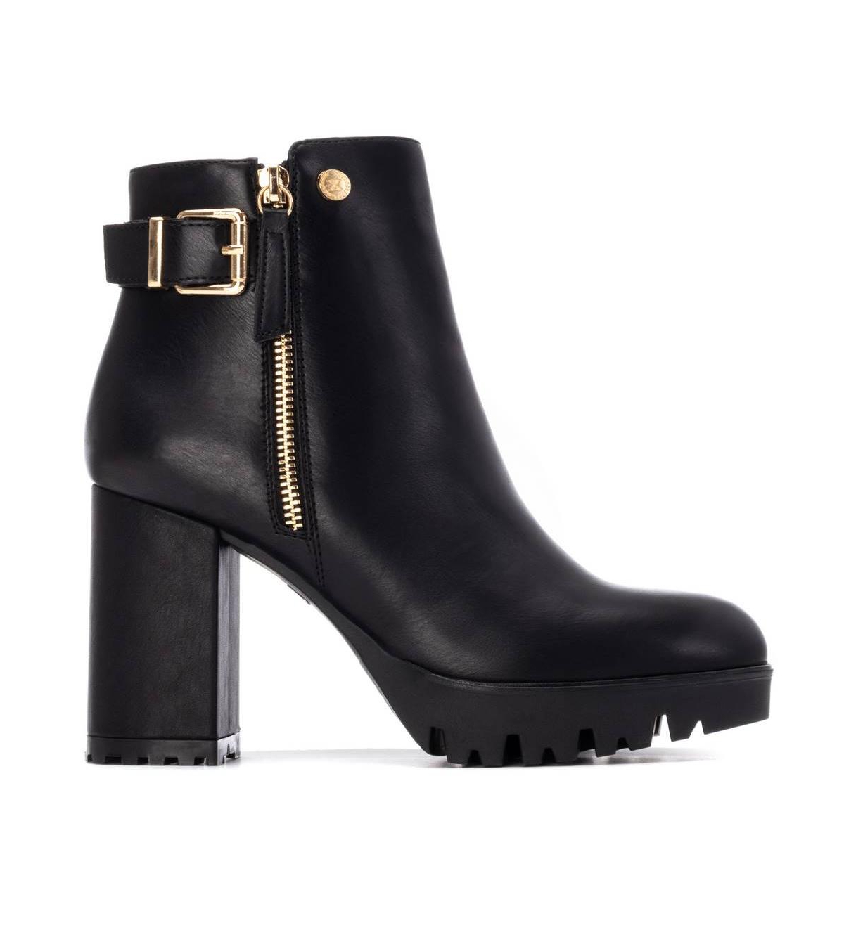 Click here for Womens Platform Ankle Booties By Xti - Black prices