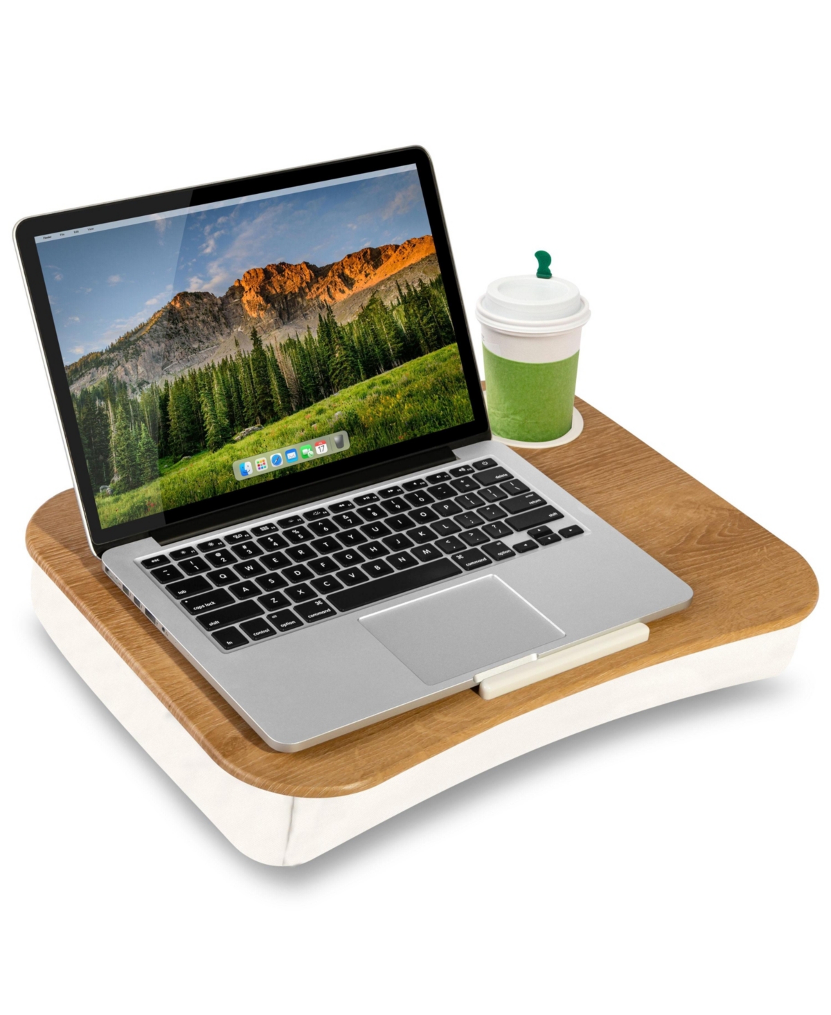 Click here for Lapgear Cupholder Lap Desk - White oak woodgrain prices