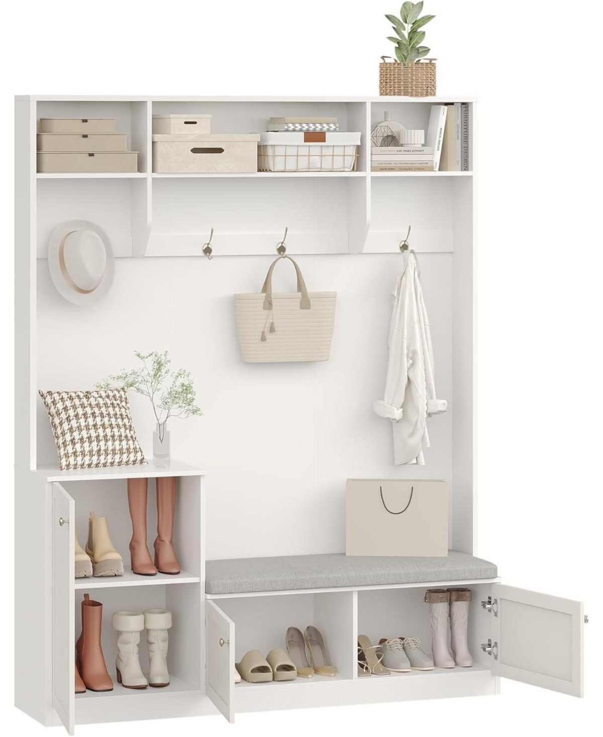 Click here for gaomon Hall Tree with Shoe Storage  78.8" Ent... prices