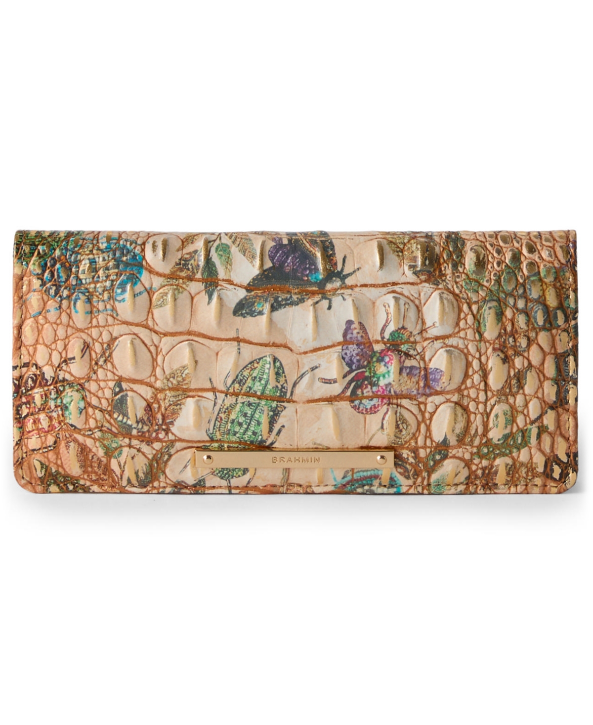Click here for Brahmin Ady Melbourne Embossed Leather Wallet - Hi... prices