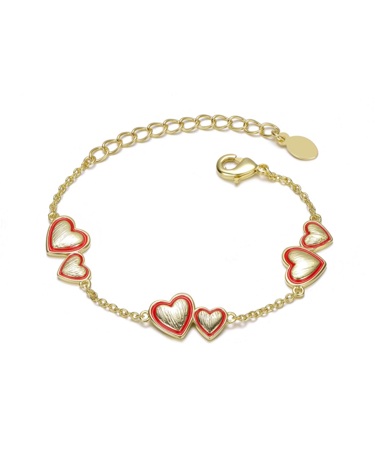 Click here for GiGiGirl 14K Gold Plated with Red Enamel Heart Bra... prices