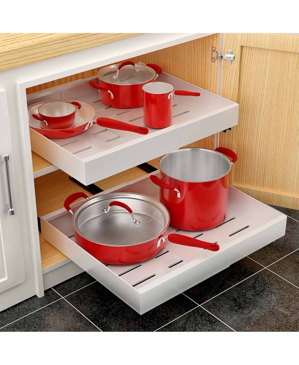 Click here for Sorbus 2 Pack Pull-Out Sliding Storage Rack for Ki... prices