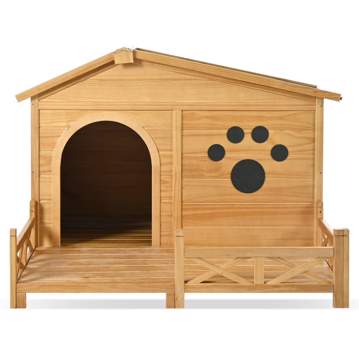 Click here for Aostirmotor Outdoor Dog House with Porch and Roof... prices