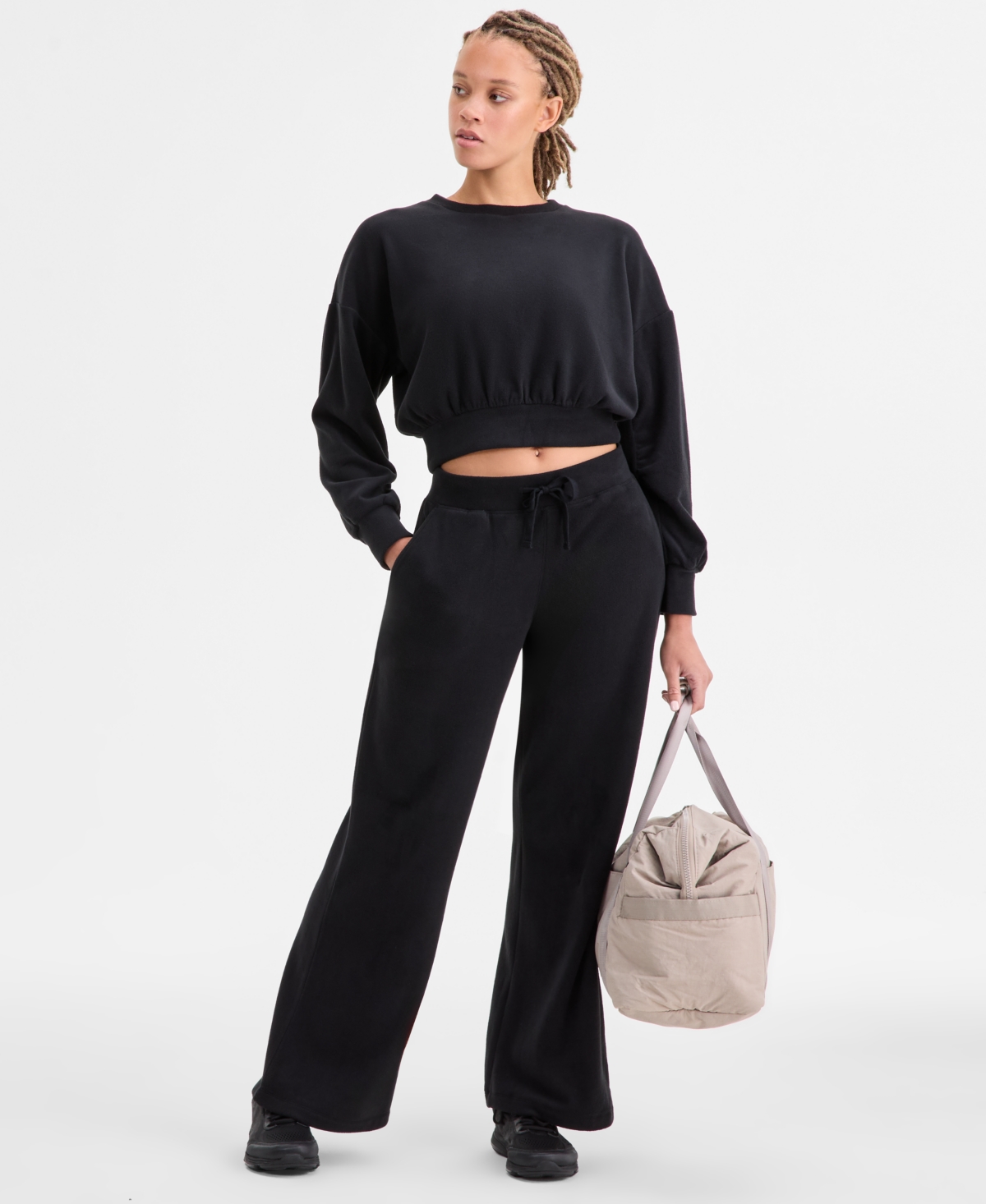 Click here for Id Ideology Womens Butter Fleece Drawstring-Waist... prices