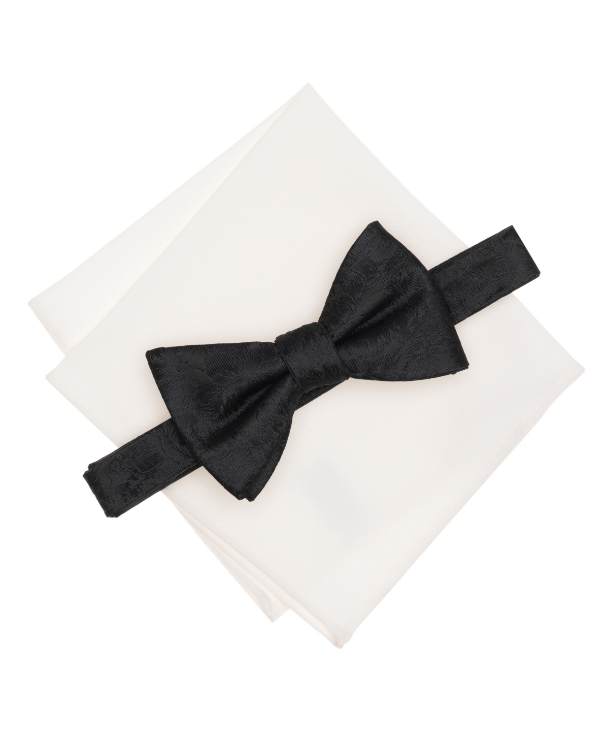 Click here for Bar Iii Kingston Tonal Floral Bow Tie and Pocket S... prices