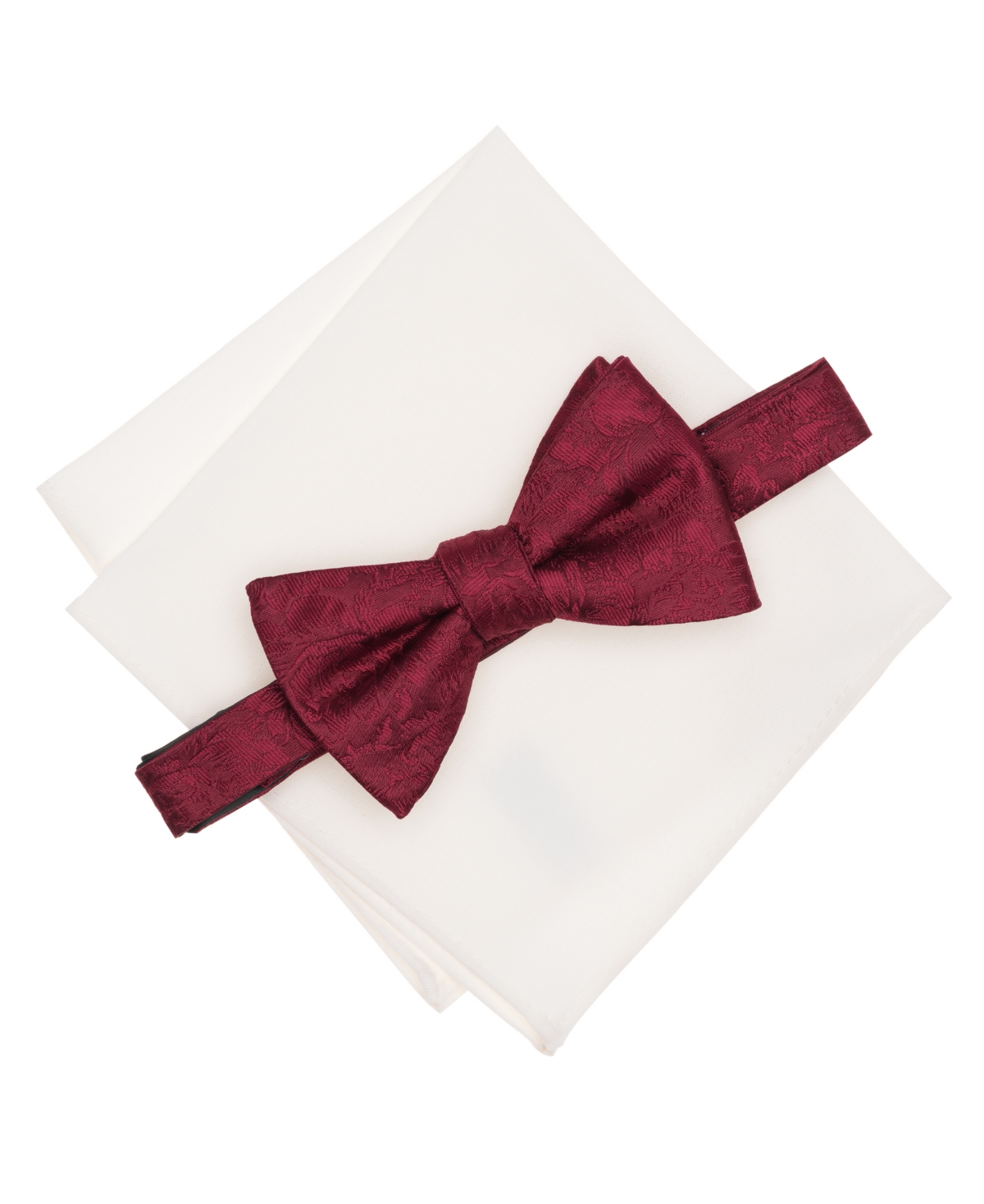 Click here for Bar Iii Kingston Tonal Floral Bow Tie and Pocket S... prices