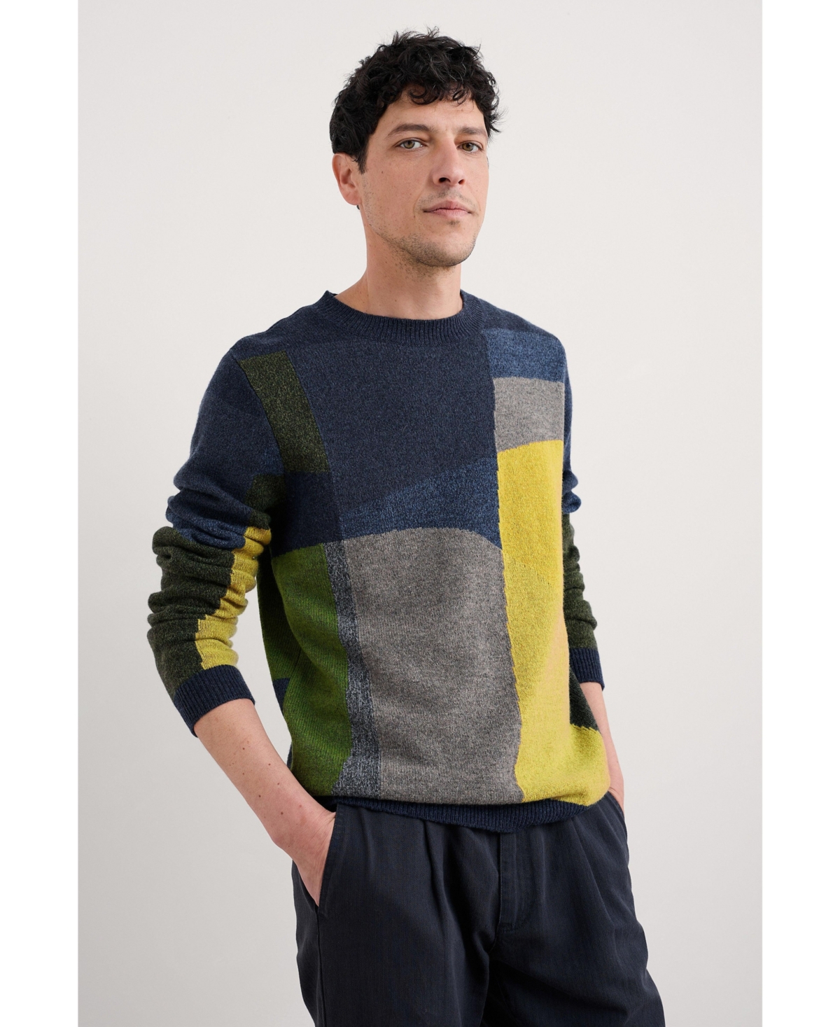 Click here for Seasalt Cornwall Mens Carn Gloose Sweater - Gorse... prices