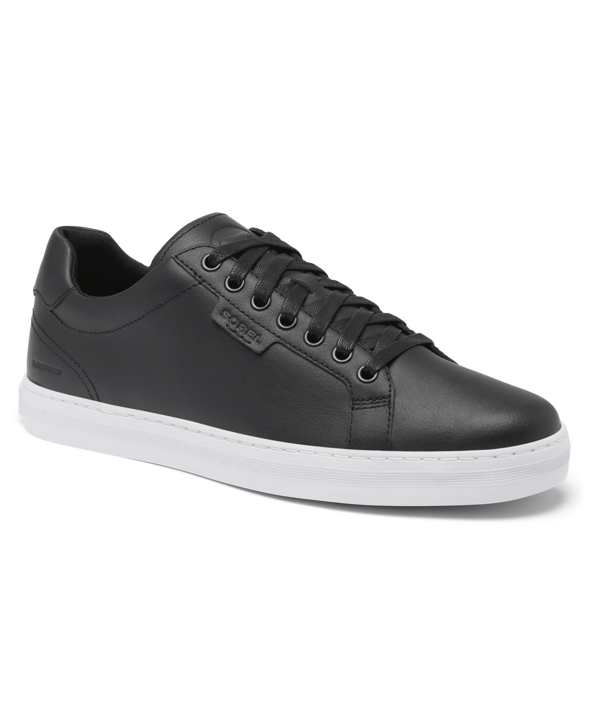Click here for Sorel Mens Cyprus Waterproof Sneaker - Black  Whit... prices