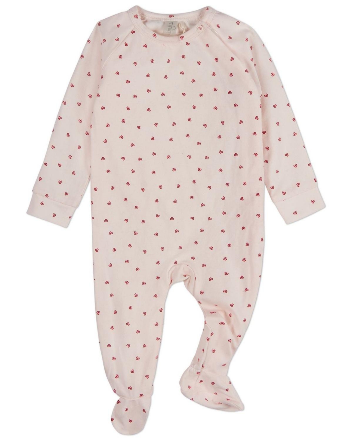 Click here for MeMoi Baby Clover-Print Hidden Zip Footie - Barely... prices