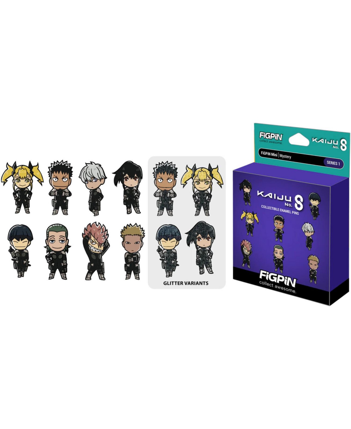 Click here for FiGPiN - Mystery Mini Pin - Kaiju No. 8 - Series 1... prices