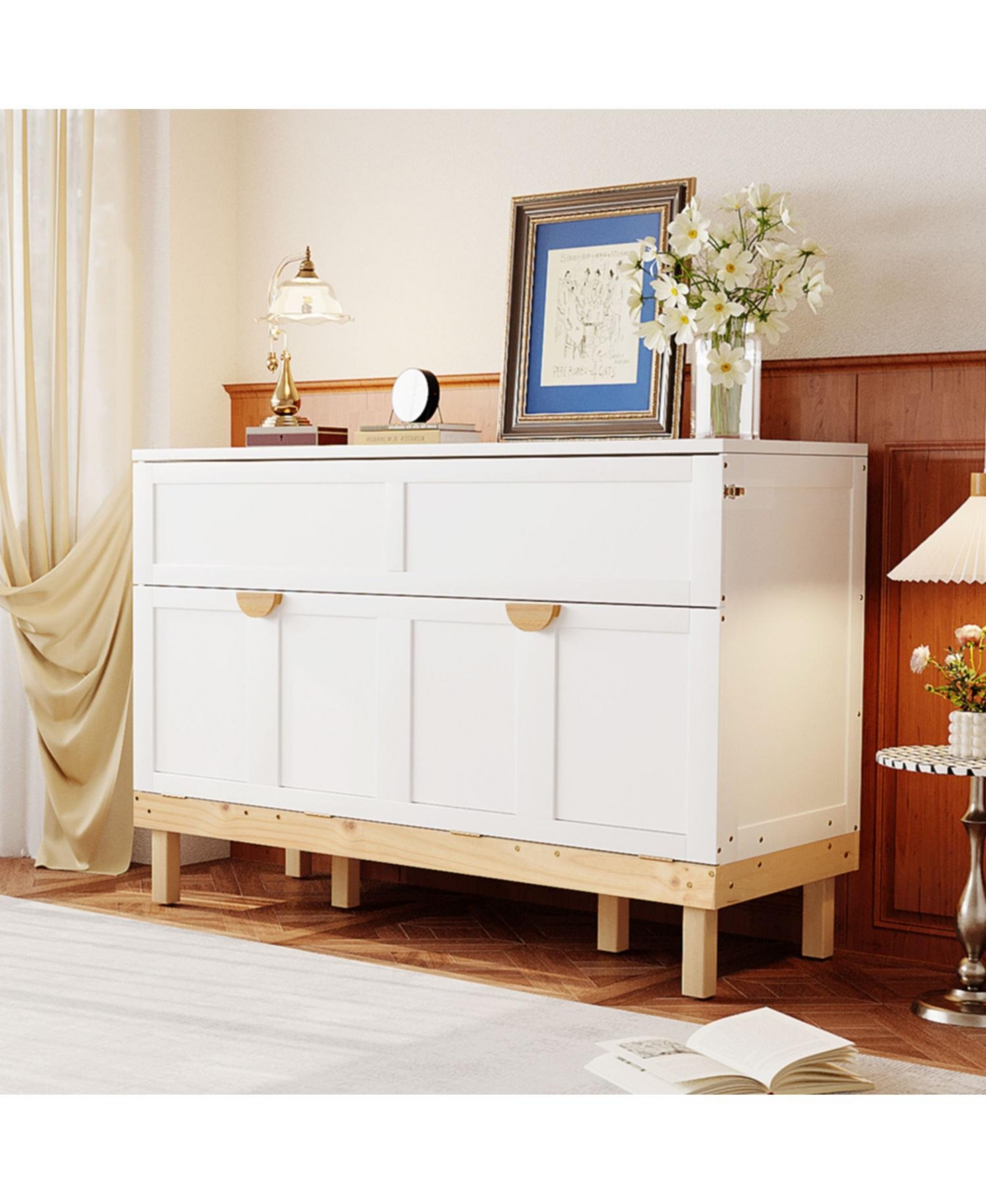 Click here for Streamdale Furniture Queen Size Murphy Bed - White prices