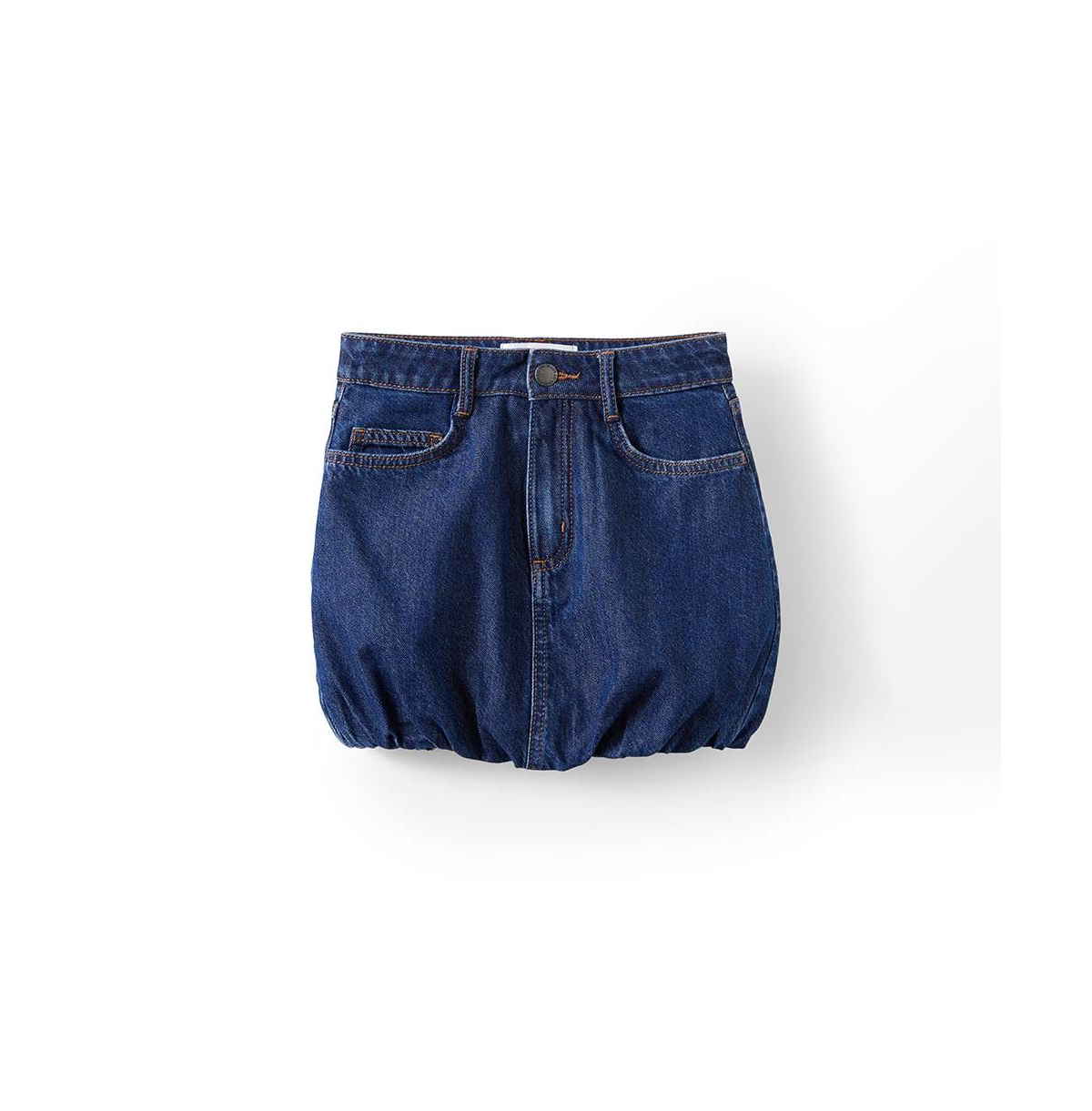 Click here for Cotton On Little/Big Girls Mini Bubble Denim Skirt... prices