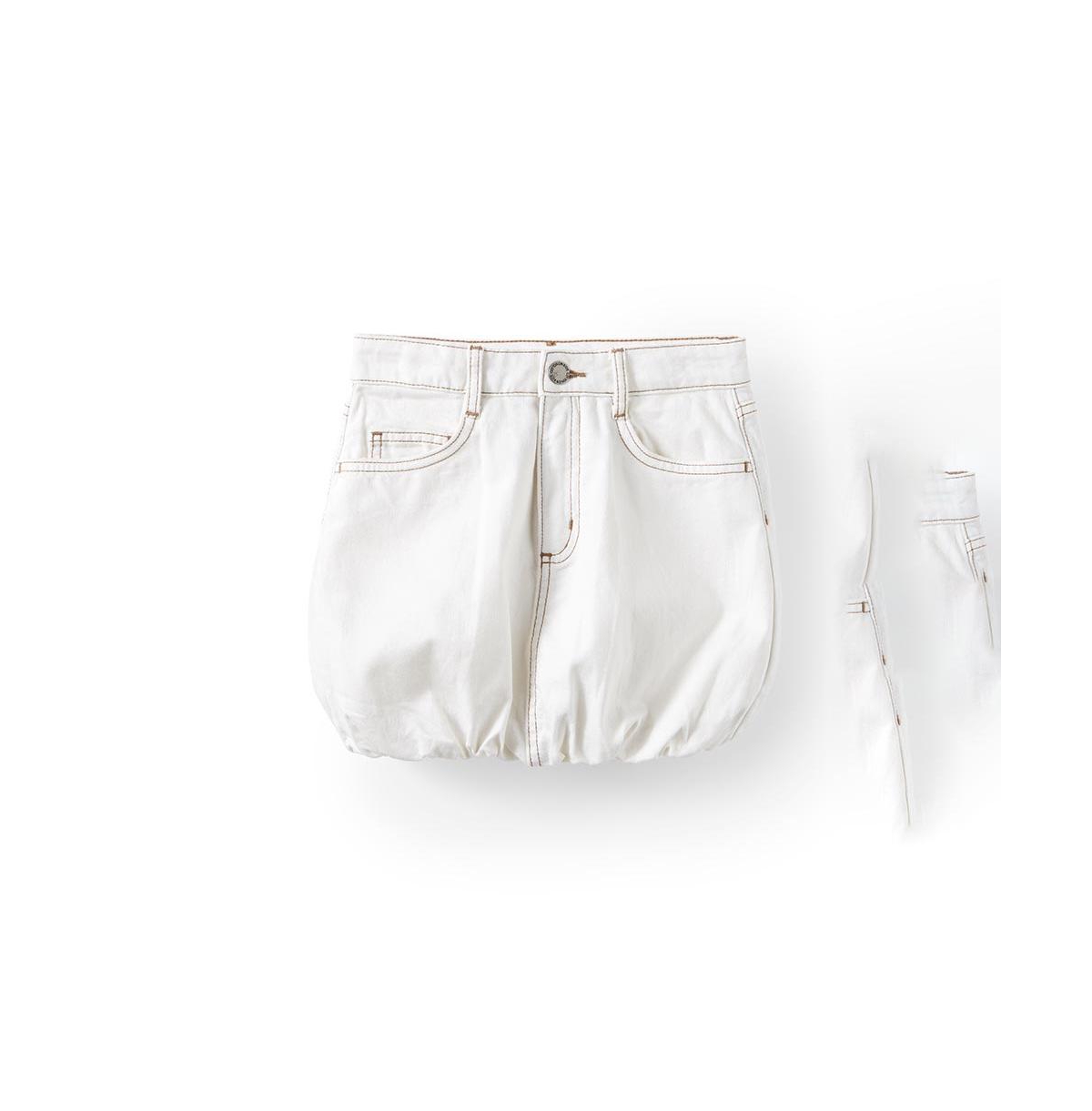 Click here for Cotton On Little/Big Girls Mini Bubble Denim Skirt... prices
