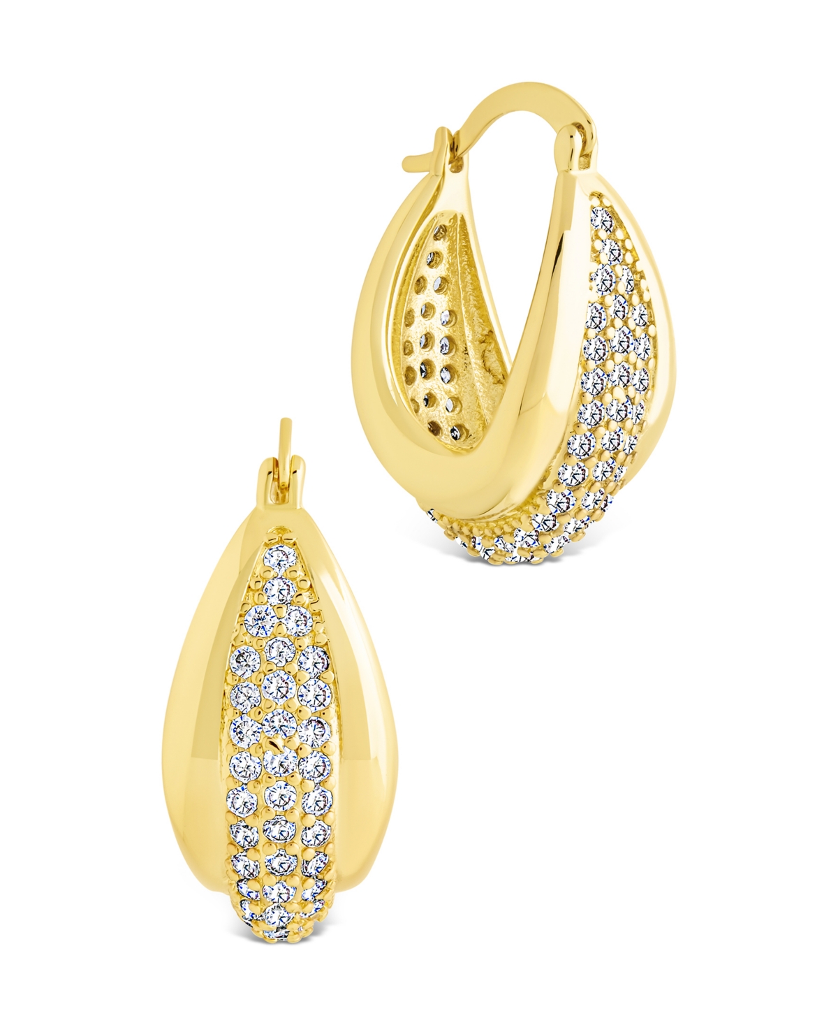 Click here for Sterling Forever Philina Cubic Zirconia Hoop Earri... prices
