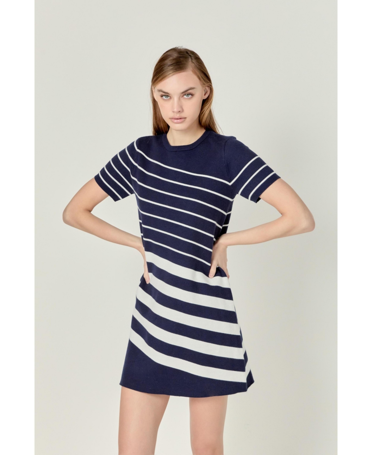 Click here for English Factory Womens Multi Stripe Mini Dress - N... prices
