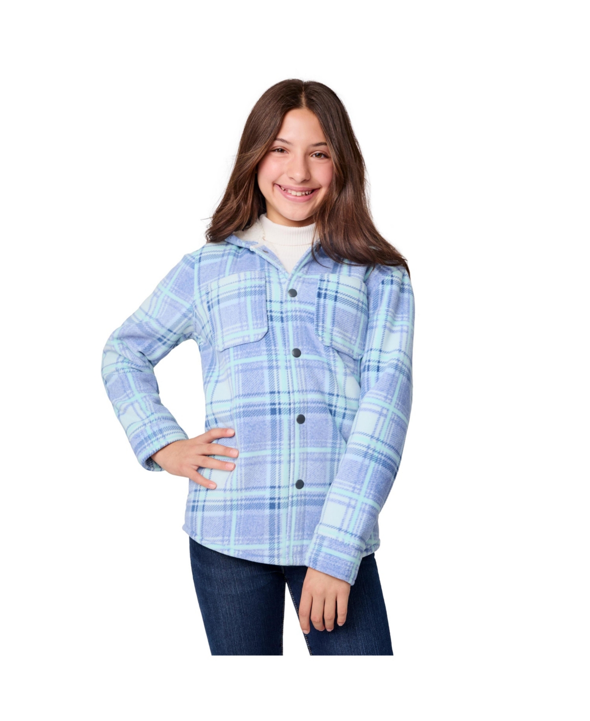 Click here for Free Country Girls Chill Out Fleece Jacket - Sky p... prices