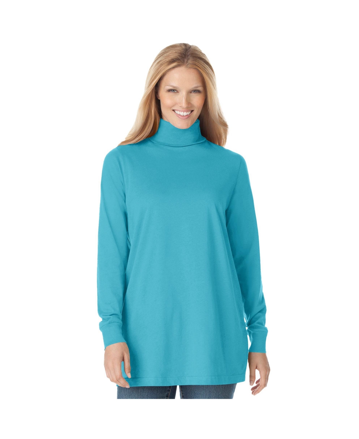 Click here for Woman Within Plus Size Within Perfect Long-Sleeve... prices