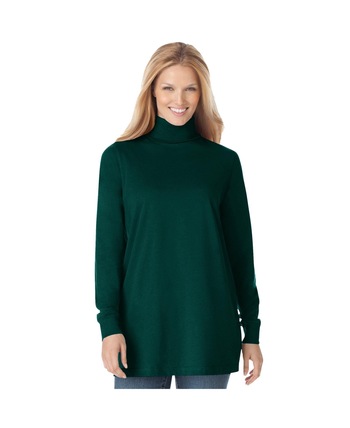 Click here for Woman Within Plus Size Within Perfect Long-Sleeve... prices