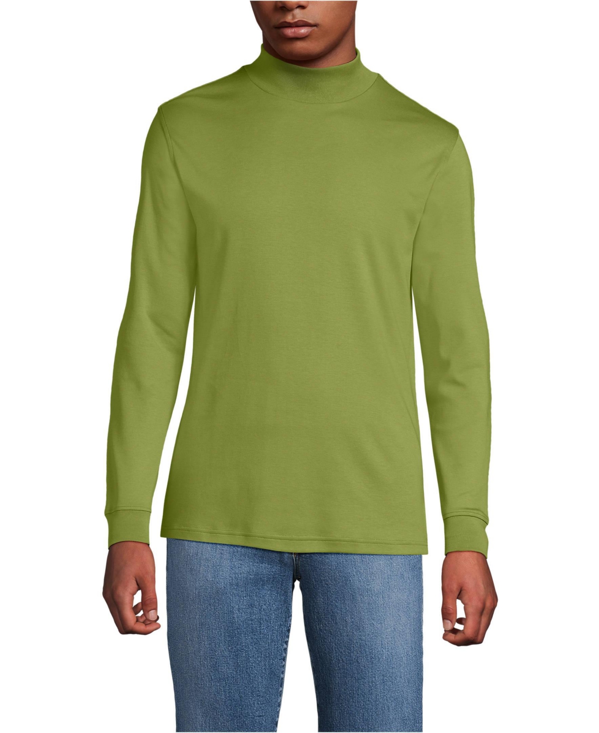 Click here for Lands End Big & Tall Cotton Supima Mock Turtleneck... prices