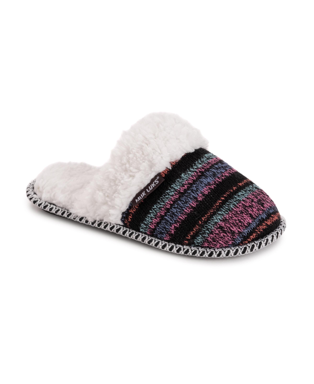 Click here for Muk Luks Womens Frida Scuff - Stripes prices