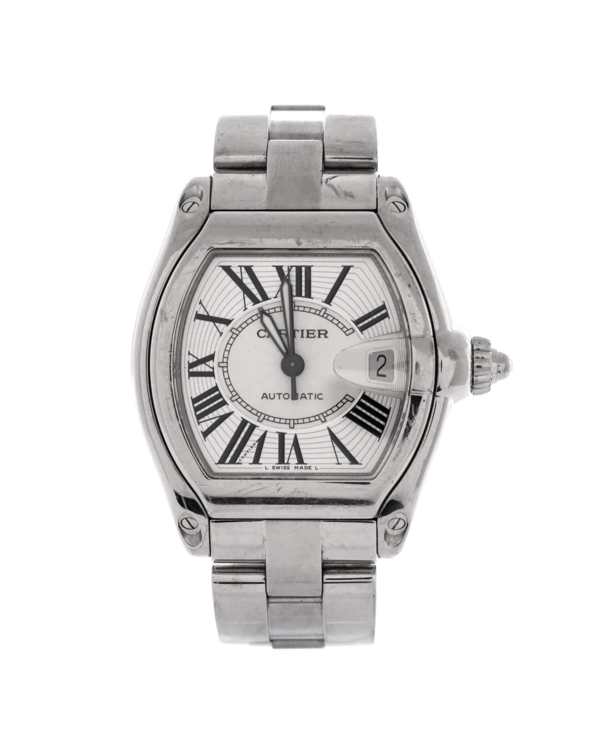 Click here for Pre-Owned Cartier Roadster Automatic Watch in Stai... prices