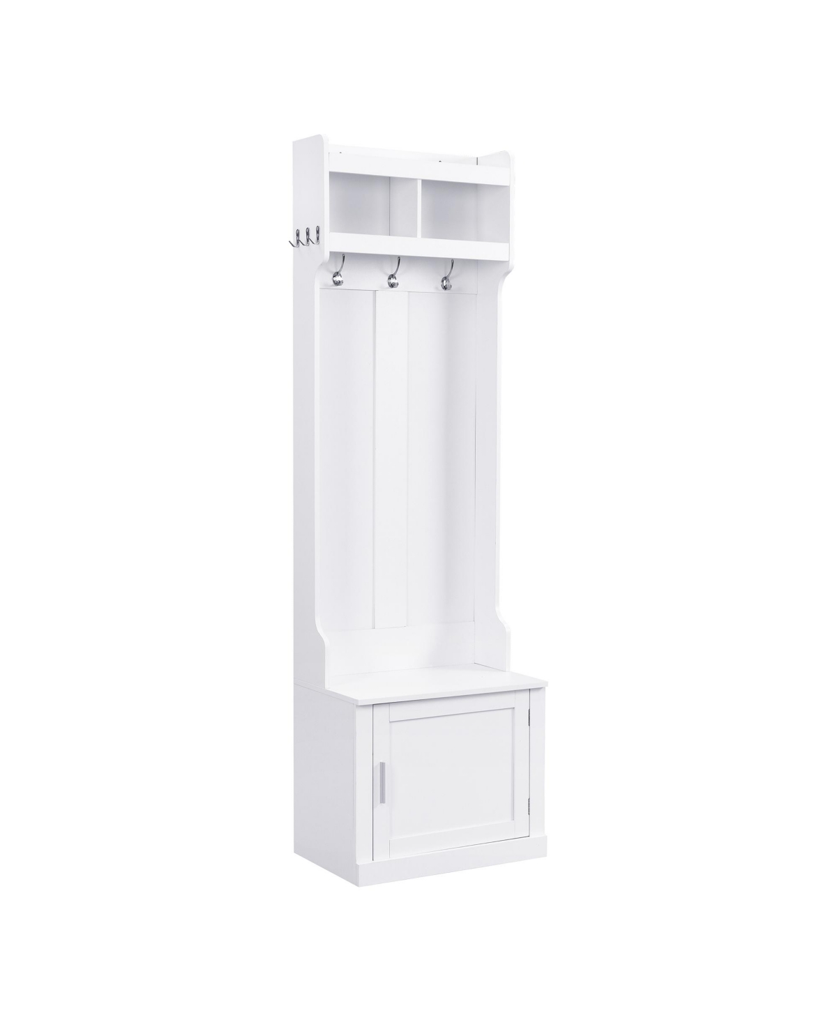 Click here for Elegant Hall Tree with Cabinet Coat Rack and Stora... prices