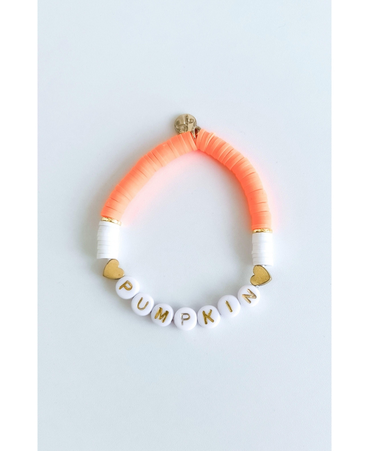 Click here for Bits & Bows Girls Pumpkin Hearts Bracelet in Orang... prices