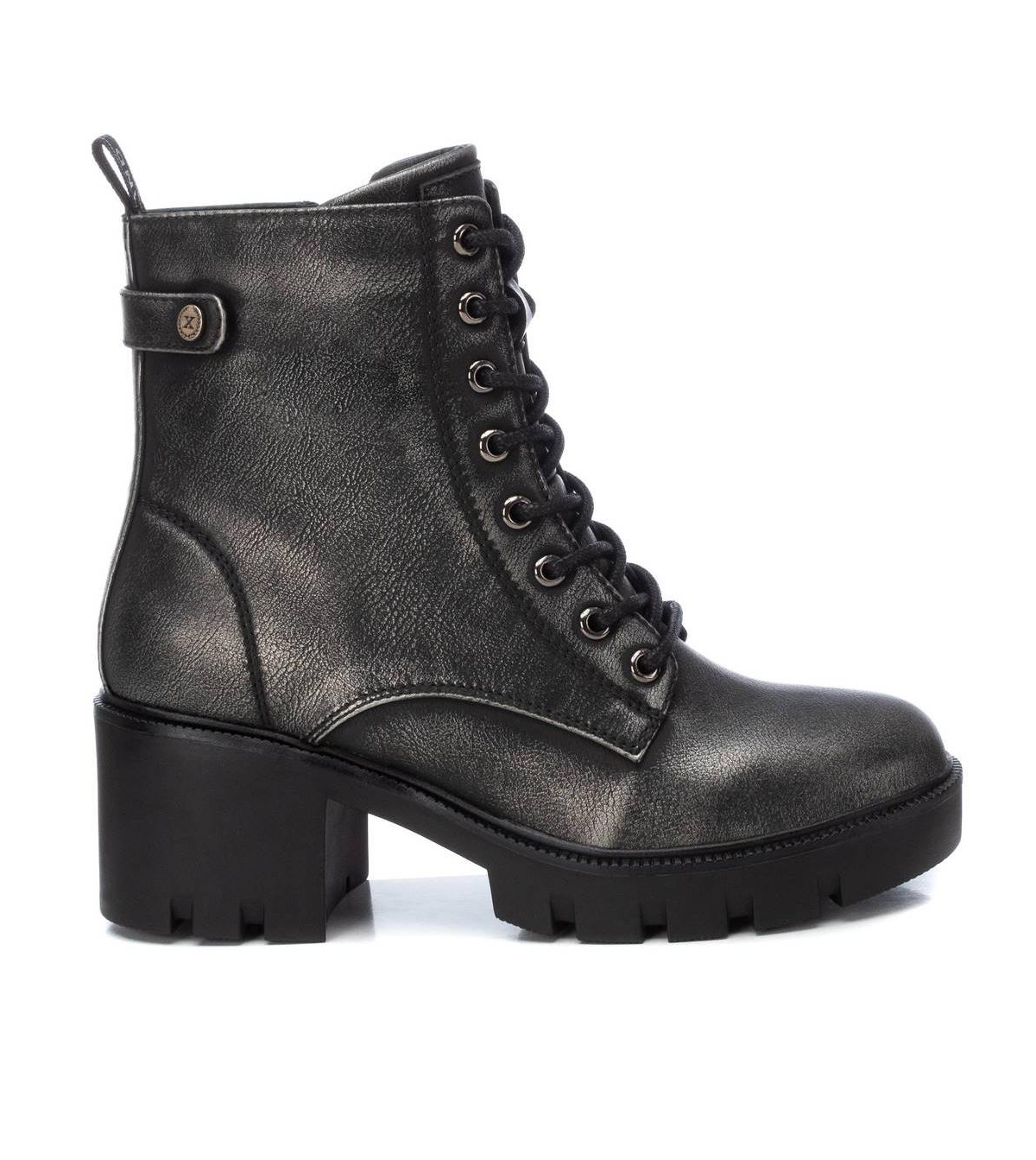 Click here for Xti Womens Combat Booties - Dark grey prices