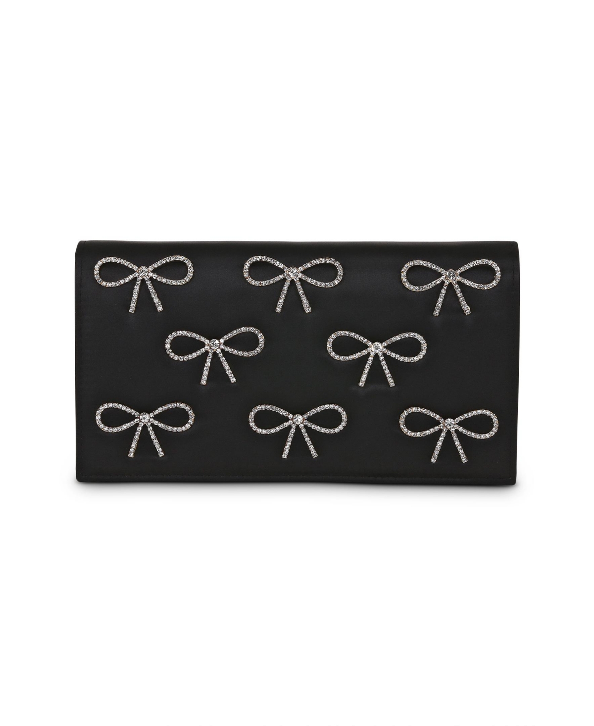 Click here for Womans Julia Flap Clutch with Crystal Bows prices