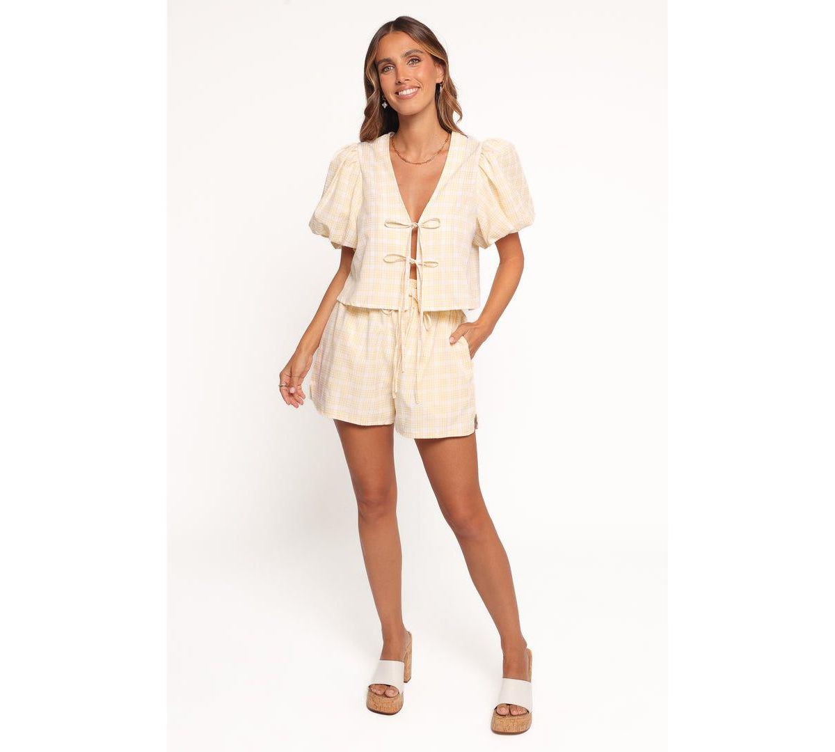 Click here for Petal and Pup Womens Hanna Short Set - Yellow - Ye... prices