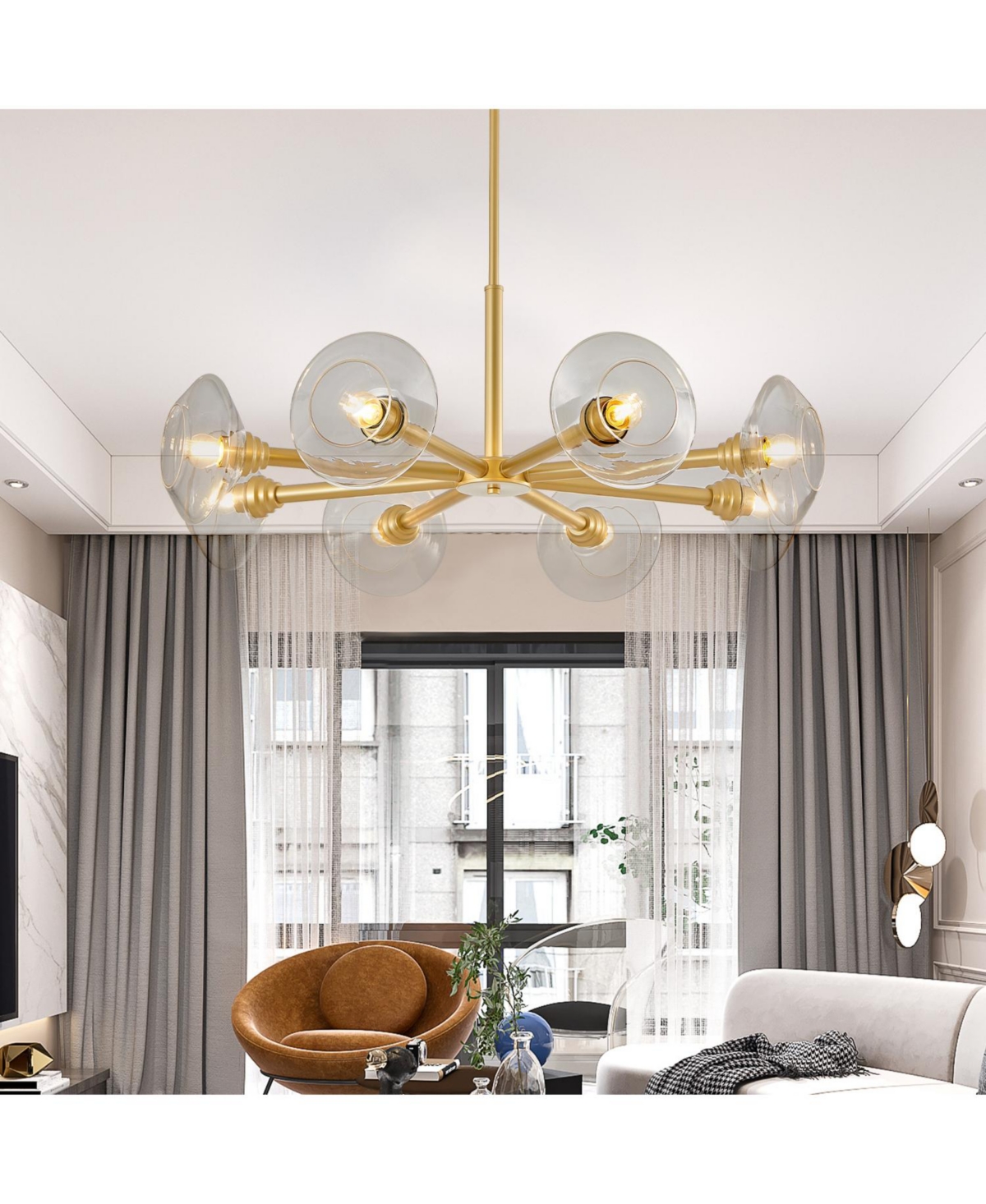 Click here for Streamdale Mid-Century Sputnik Chandelier 8-Light... prices