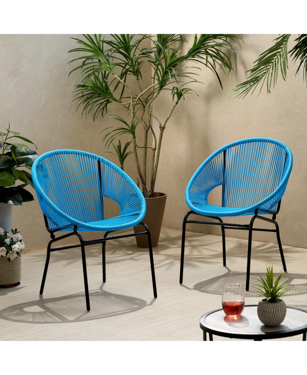 Click here for Streamdale Furniture Modern Black Basket Chairs Du... prices