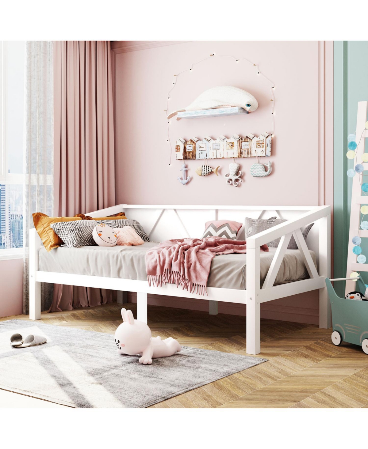 Click here for Streamdale Furniture Twin size Daybed - White prices